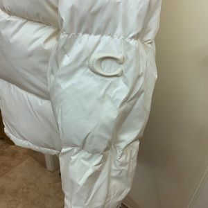 Coach | Jackets & Coats | Coach Cream Color Short Puffer Jacket | Poshmark